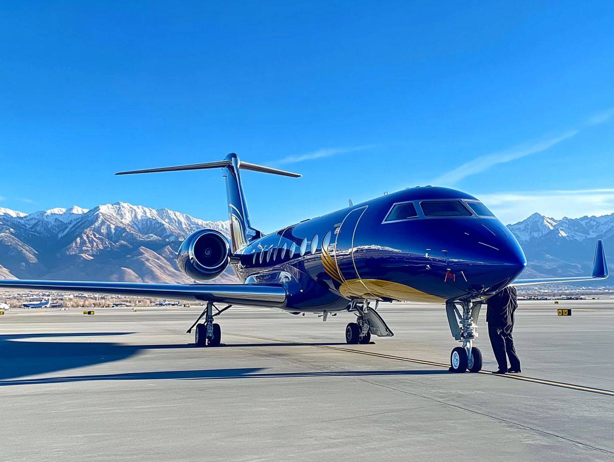 Private Jets Docked In Salt Lake City