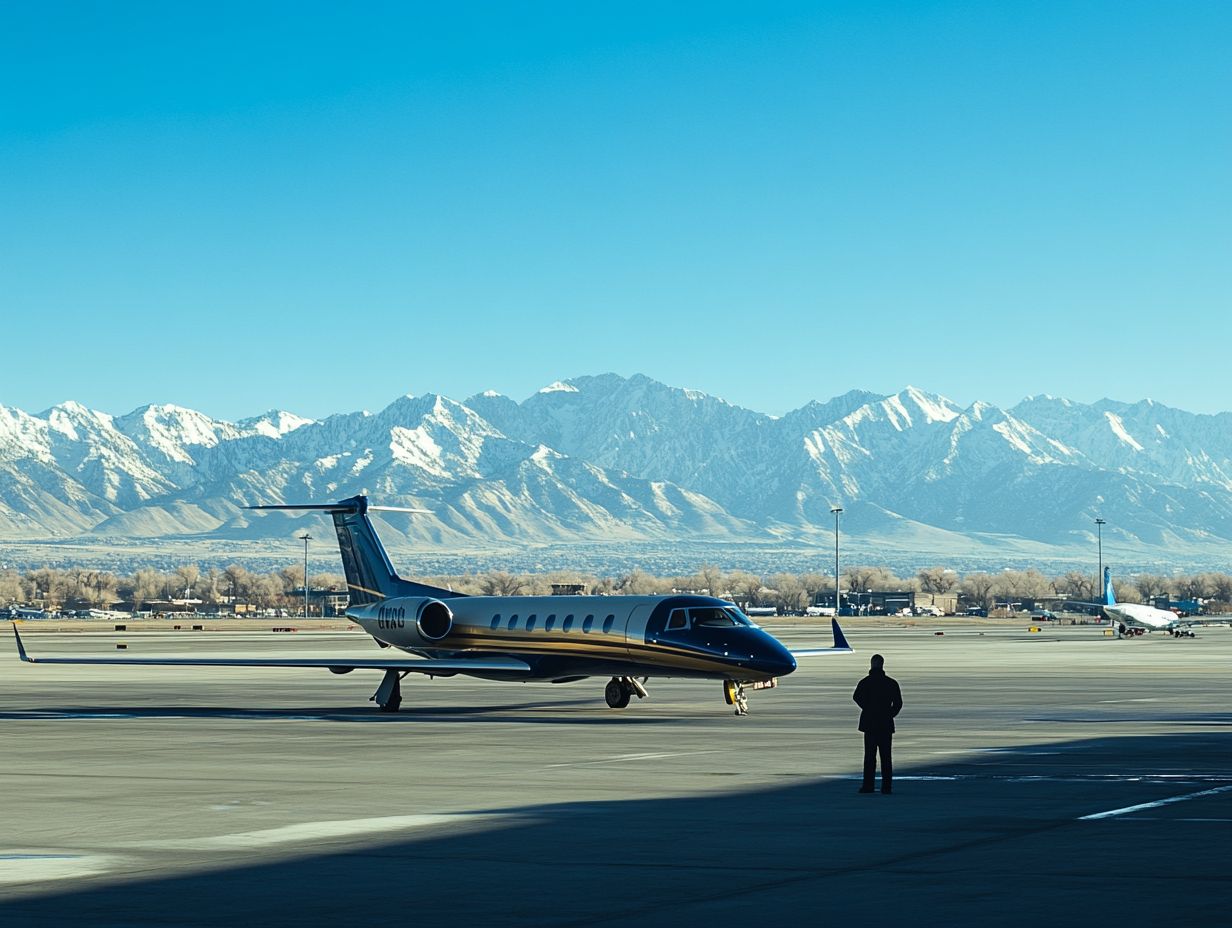 Private Jets Docked In Salt Lake City
