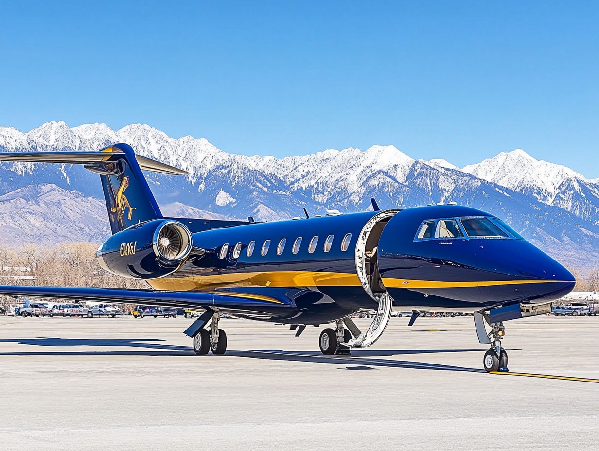 Private Jets Docked In Salt Lake City