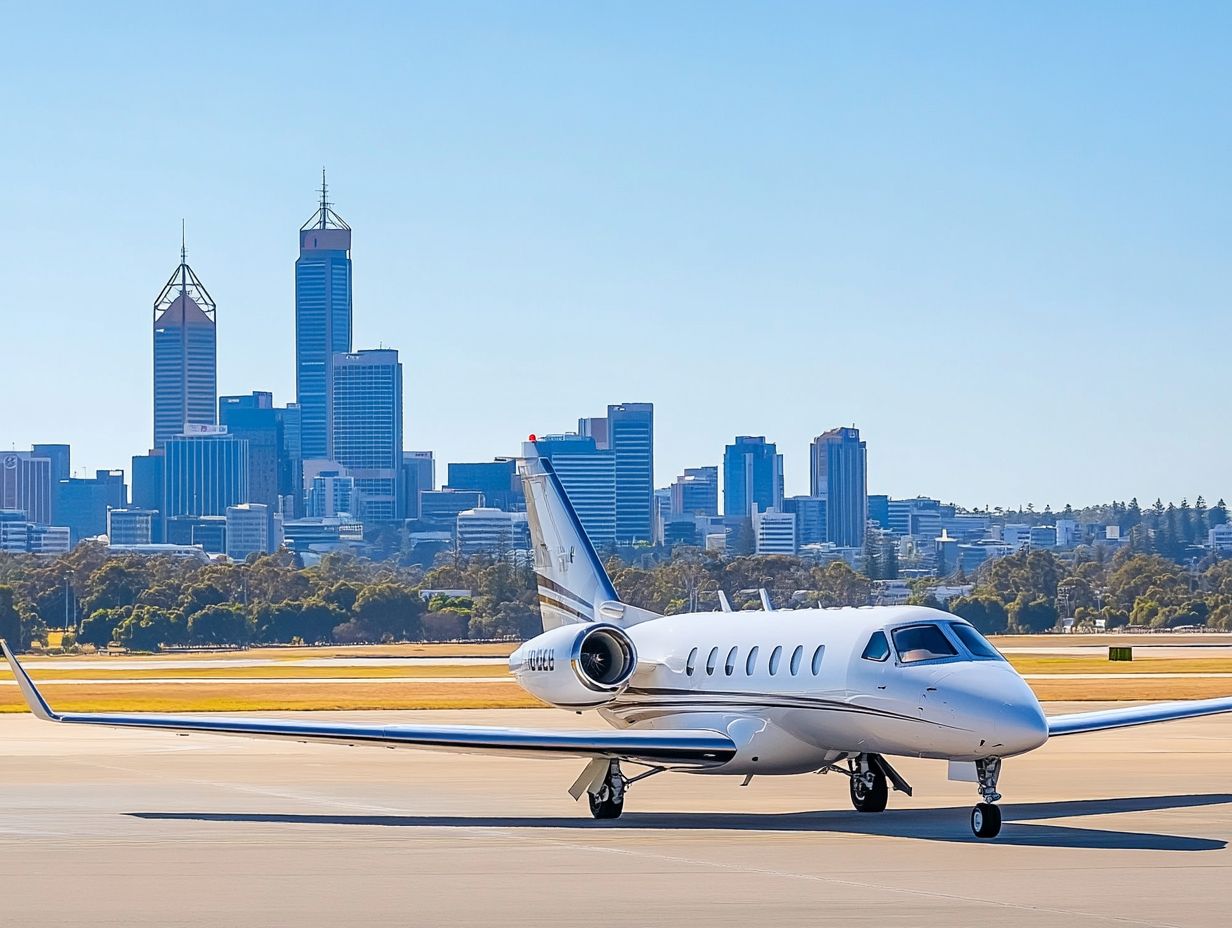 Private Jet Flights from Perth with Unrivaled Comfort