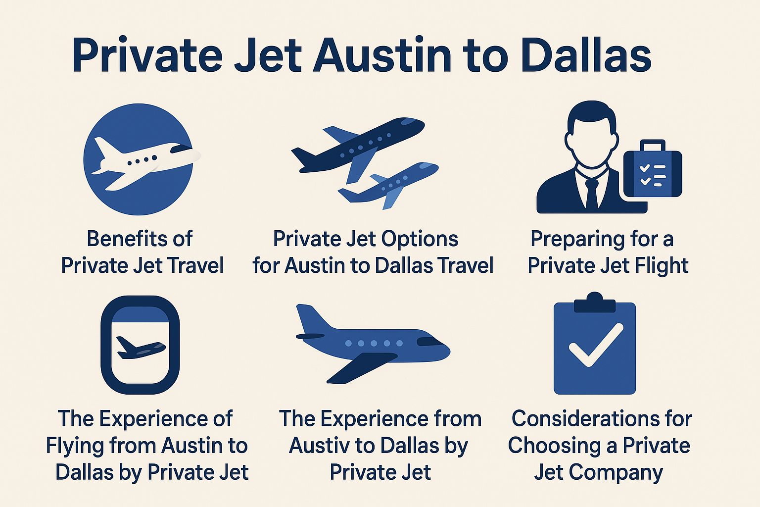 Austin to Dallas Private Jet Flights for Business Travel