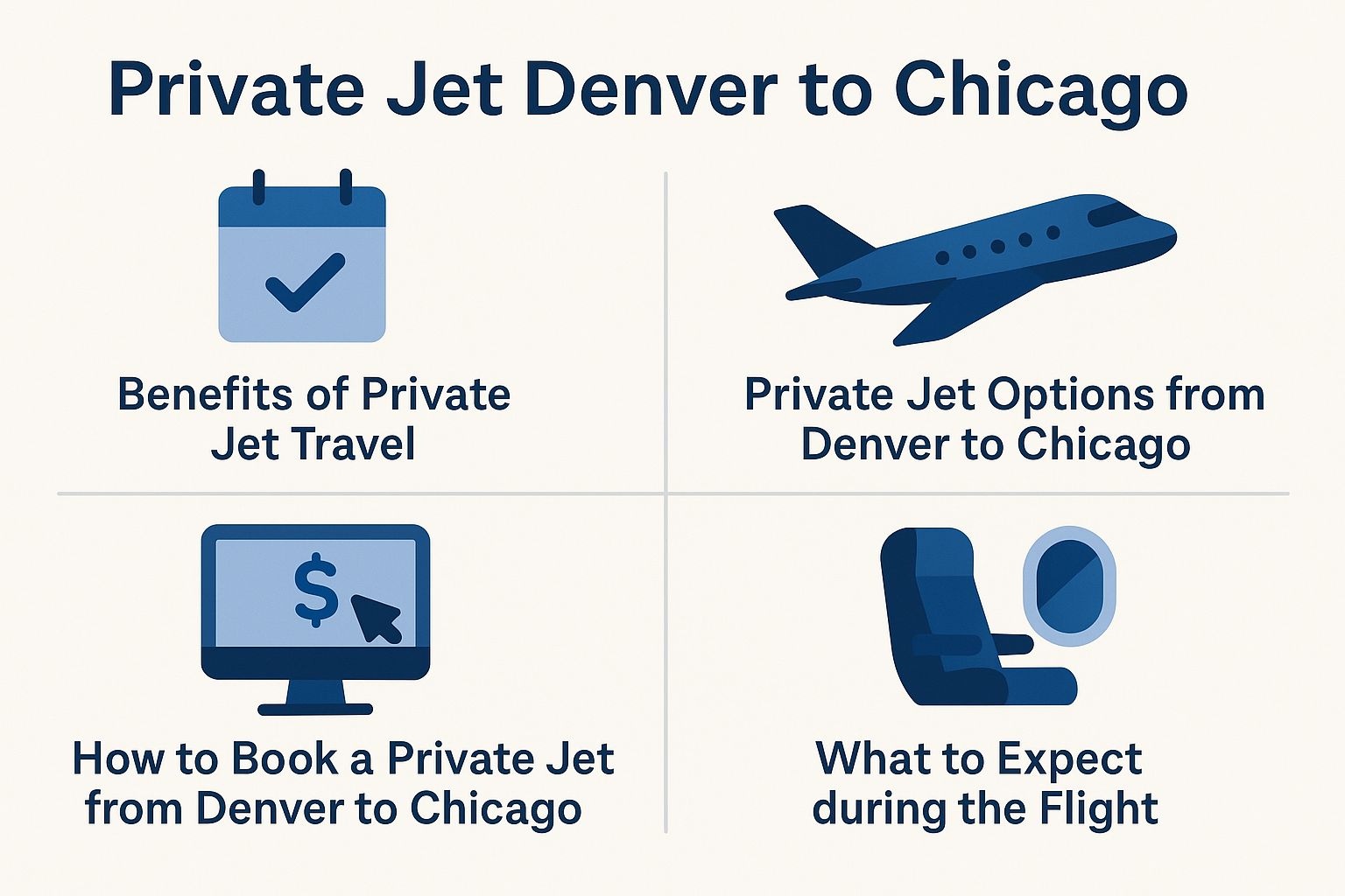 Denver to Chicago Private Jet Travel in Total Comfort