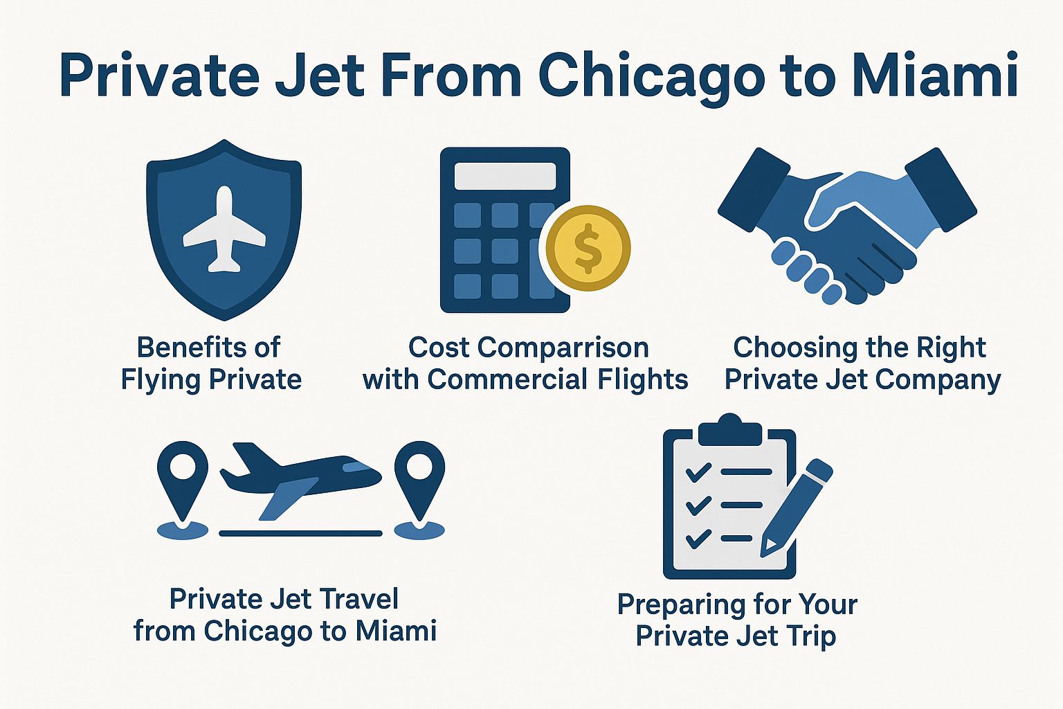 Chicago to Miami Private Jet Routes Without Delays