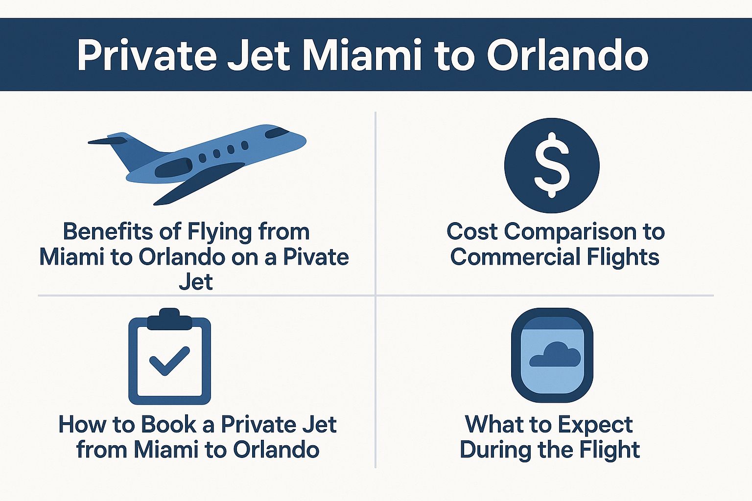 Miami to Orlando Private Jet Trips Without the Wait