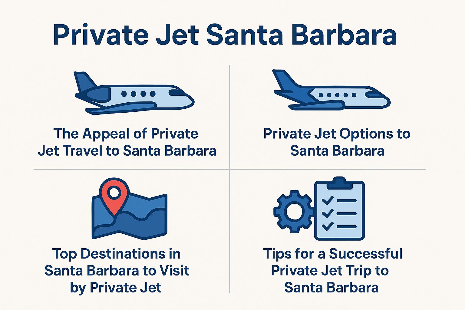 Private Jet to Santa Barbara for Elegant Coastal Travel